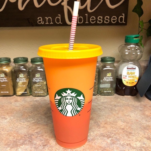 Starbucks | Other | New Starbucks Color Changing Apricot Cup Summer ...